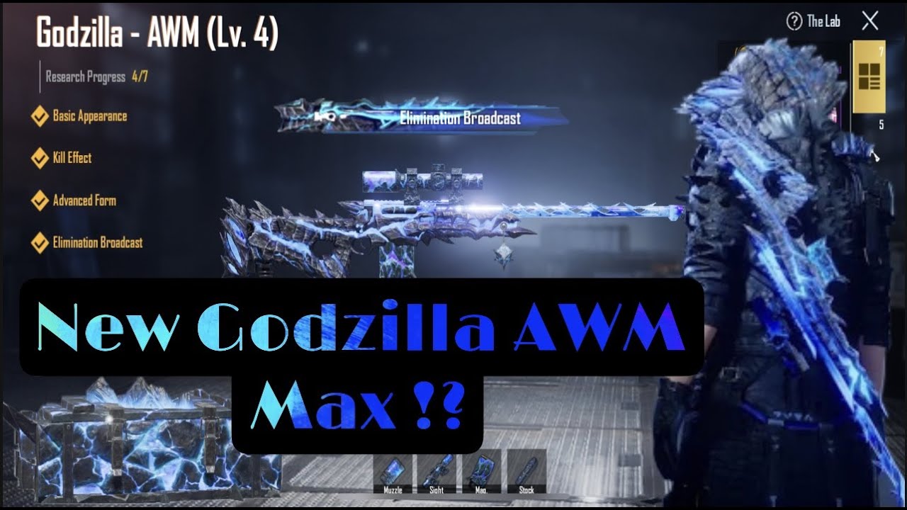 Max Godzilla AWM | PUBG Mobile | COOLEST GUN SKIN EVER 🤯 - YouTube
