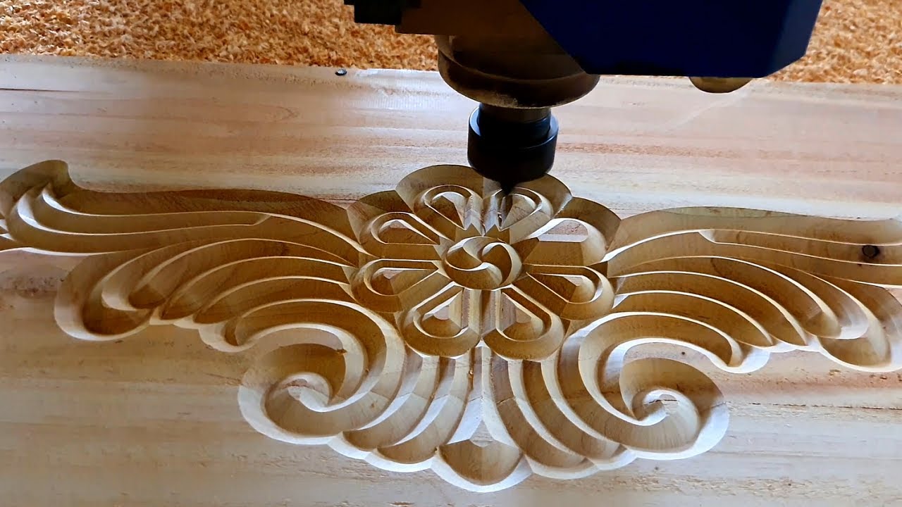 How to wood carving creative CNC router skills and amazing design by ...