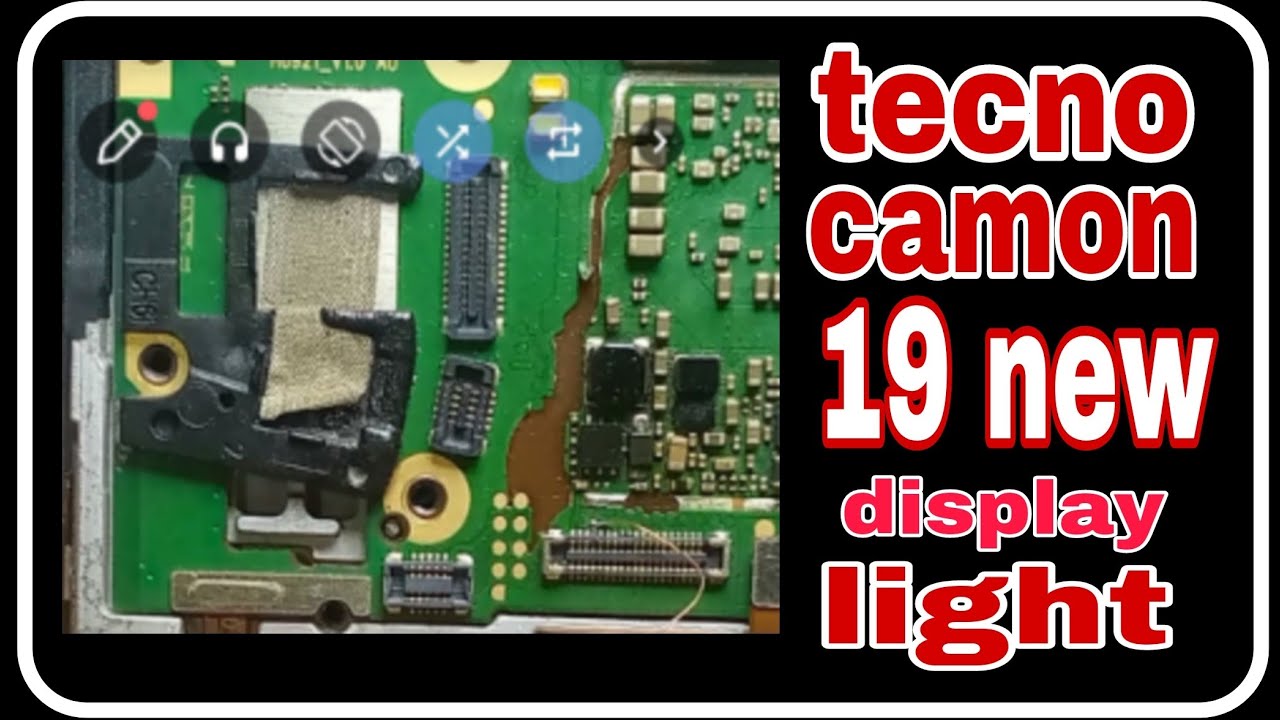 tecno camon 19 new display light problem solution | tecno camon 19new black display - YouTube
