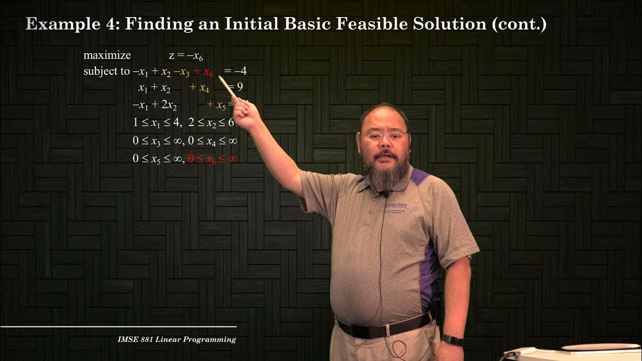 IMSE881 Lecture 8 4/4 Bounded Variable Simplex Method - YouTube