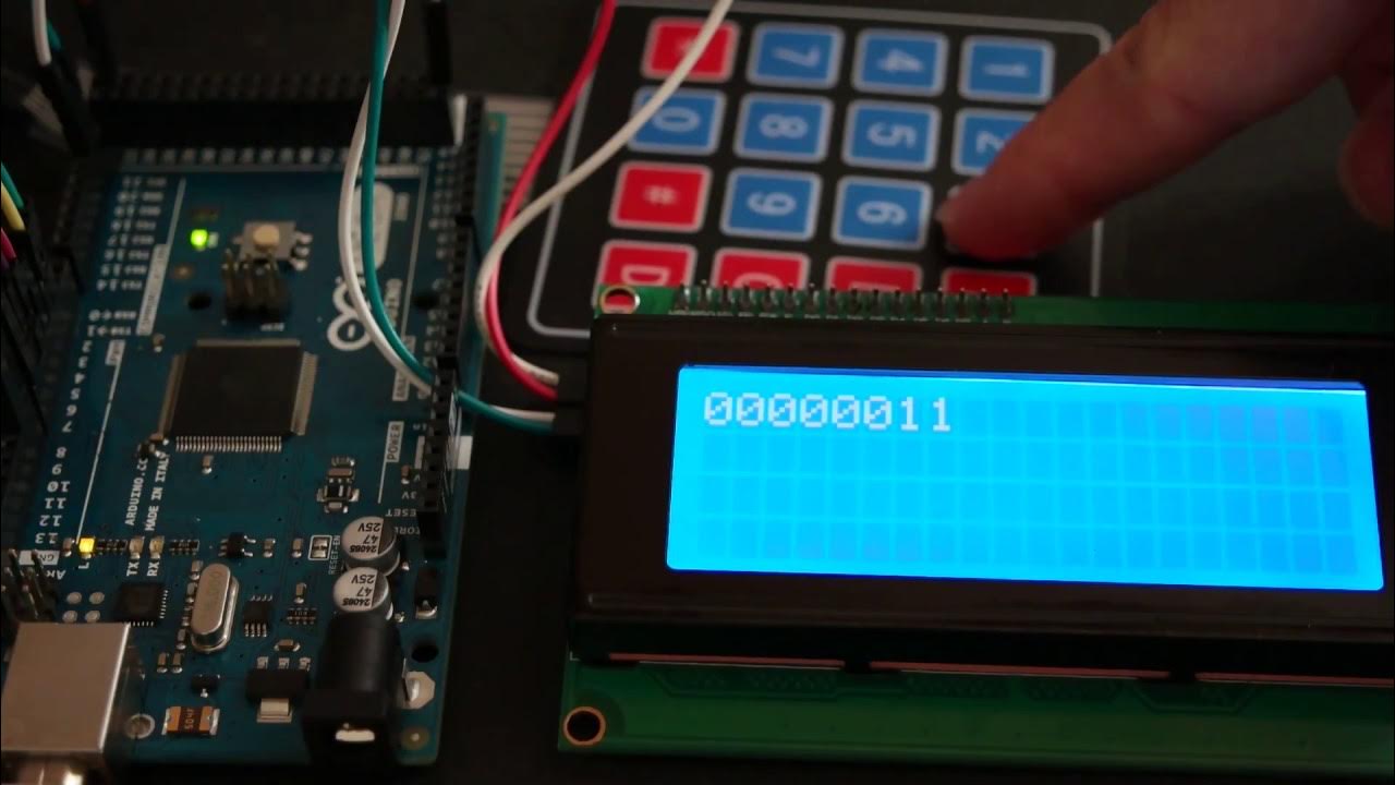 Arduino Base Converter with 4x4 Keypad and I2C LCD 20X4 - YouTube
