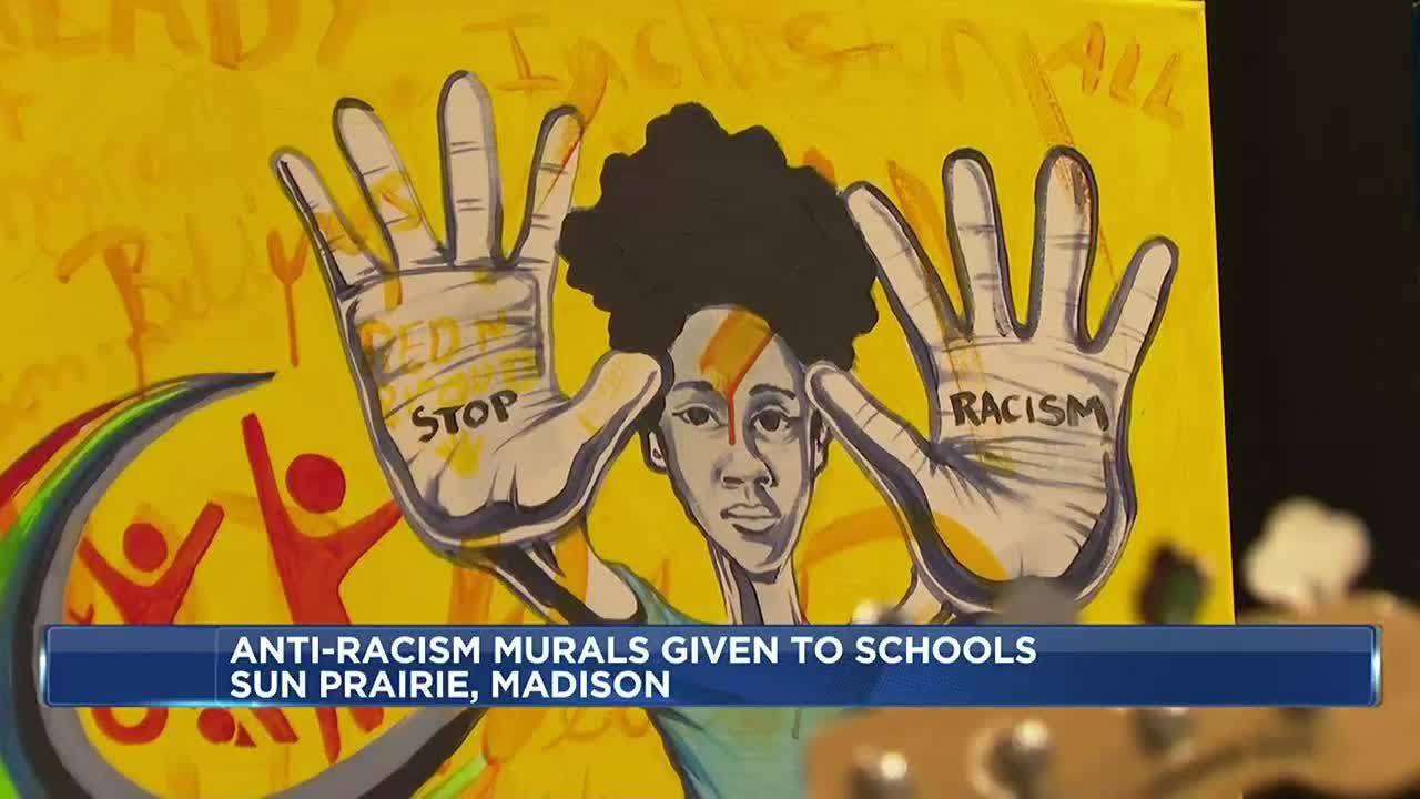 Anti-racism murals painted, presented to Madison, Sun Prairie school ...