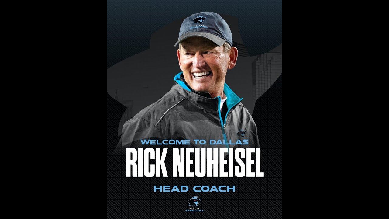 Rick Neuheisel Intro UFL Dallas Renegades Press Conference via ...