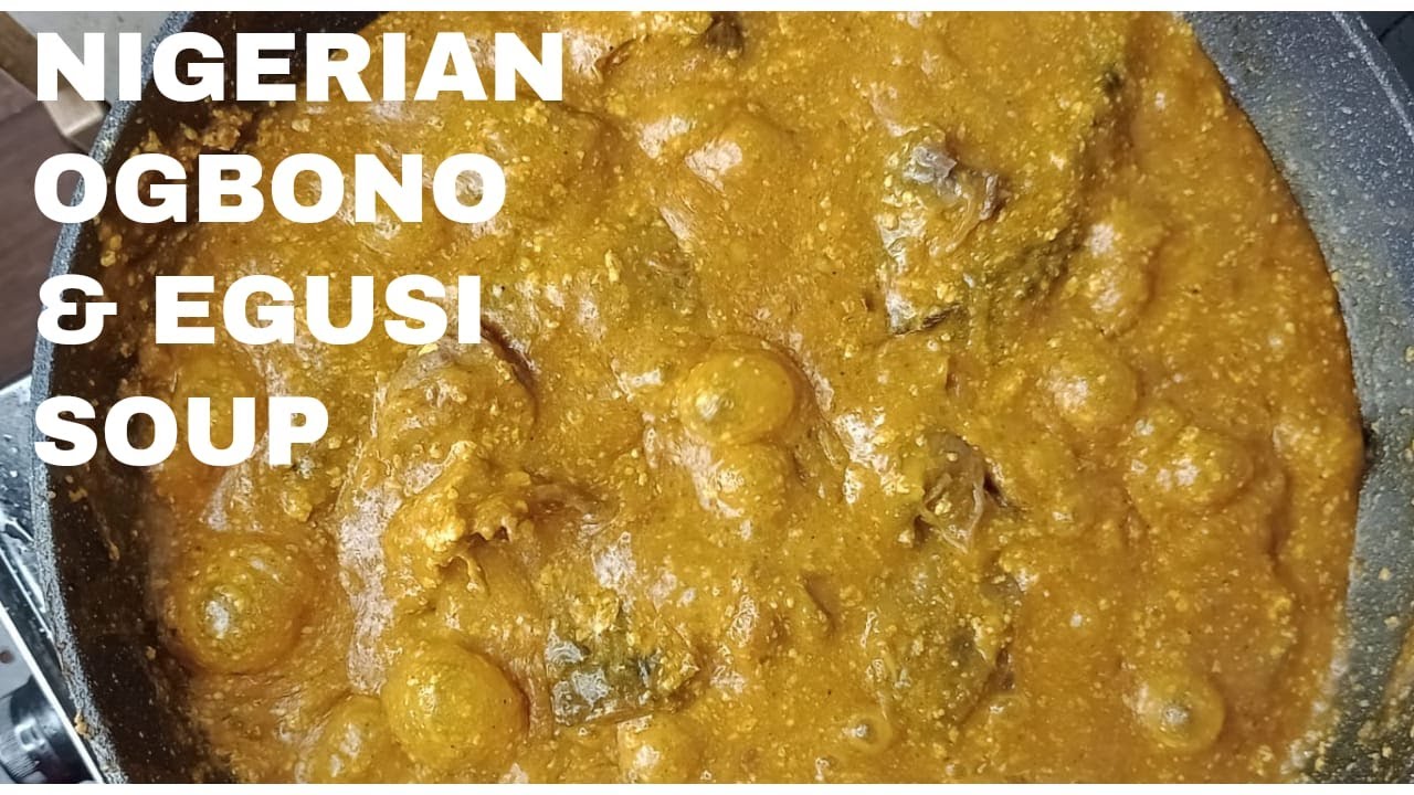 How To Make Nigerian Ogbono And Egusi Soup/Recipe. - YouTube