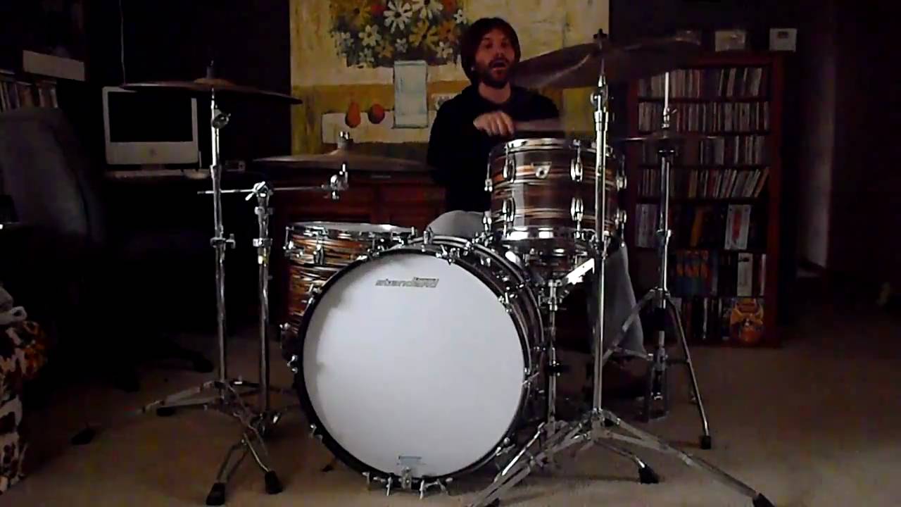 '70 Ludwig Standard Drums, Bronze Strata - Test Run - YouTube