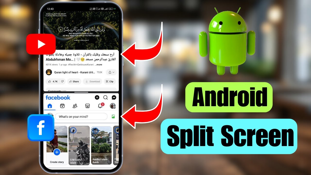 How To Split Screen On Android Phone - YouTube
