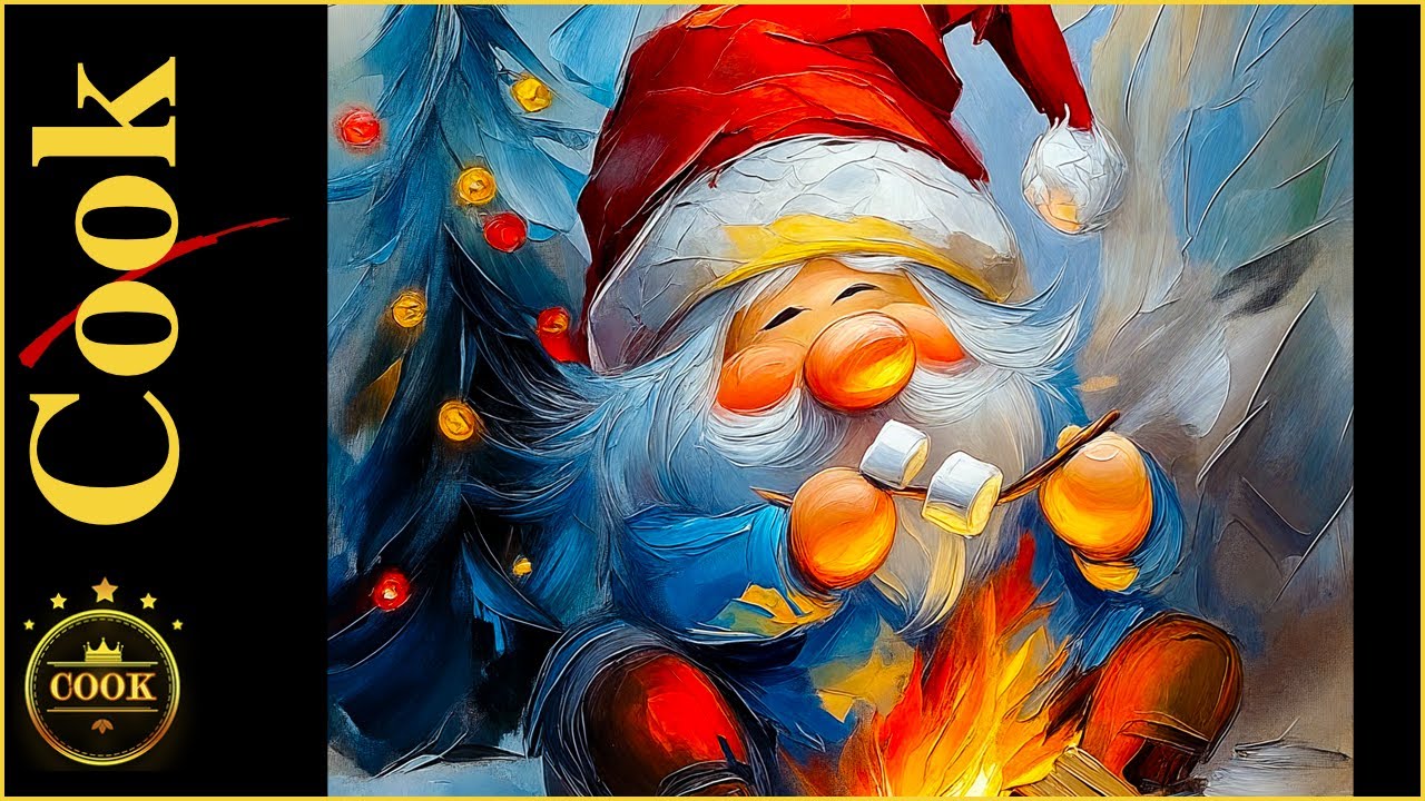 How to Paint Santa's Cozy Campfire the Day After Christmas Acrylic ...