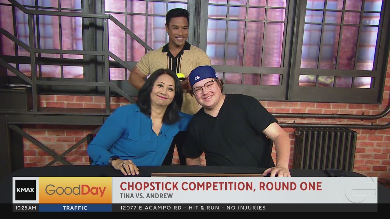 Chopsticks Competition - Tina vs. Andrew - YouTube