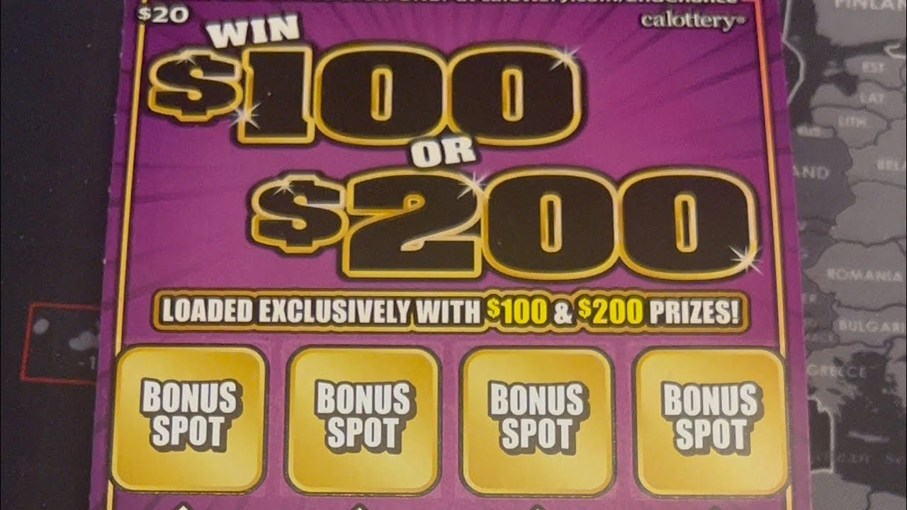 $20 CA WIN $100 or $200! ($WIN$) - YouTube