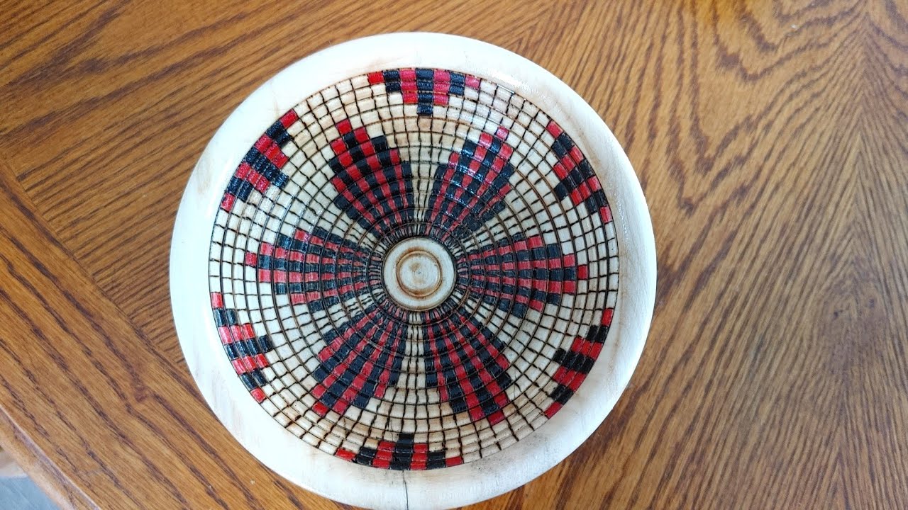 Woodturning Basket Illusion My first one - YouTube