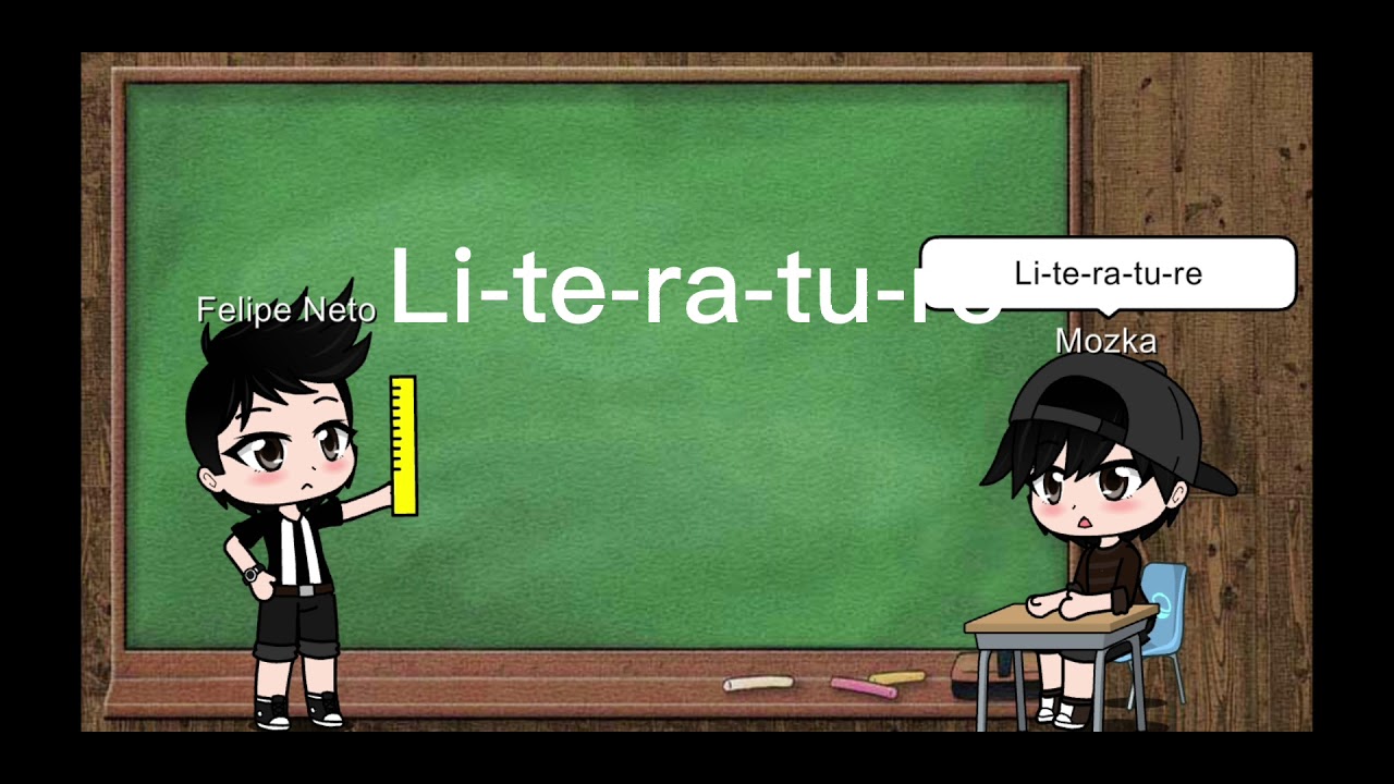 FELIPE NETO ENSINANDO O MOZKA A FALAR "LITERATURA" EM INGLÊS! VERSÃO ...