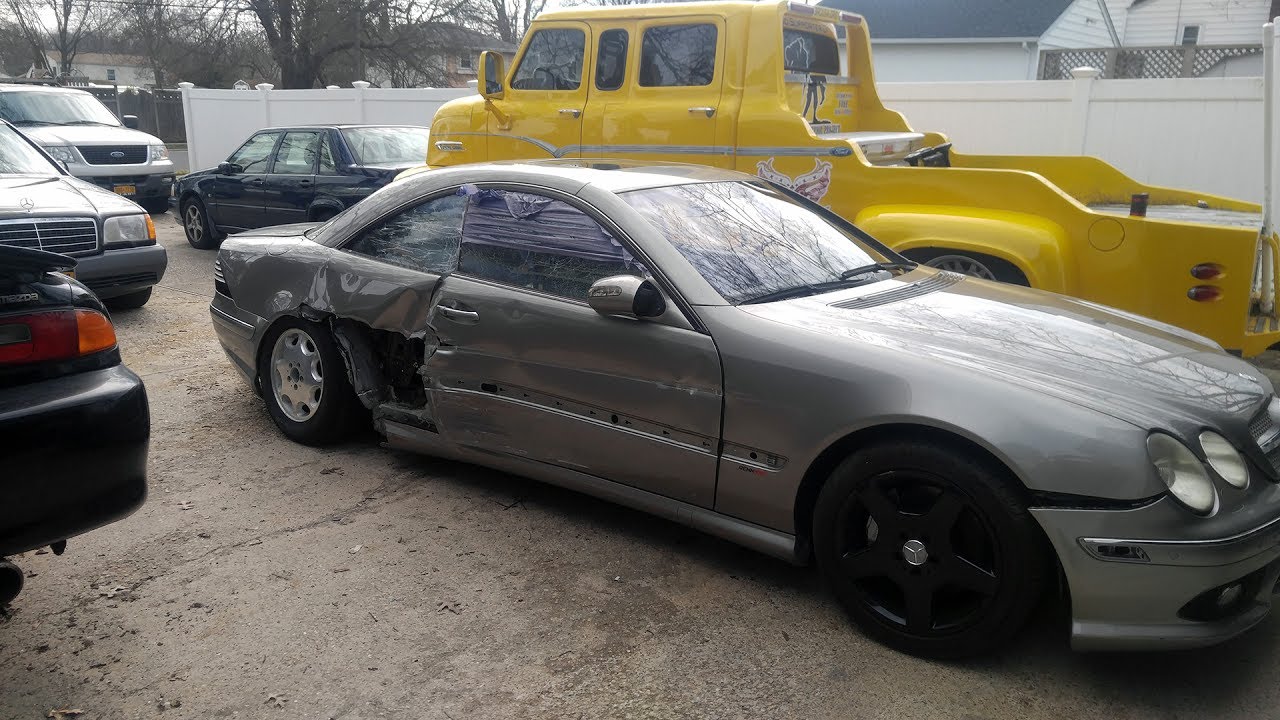 Mercedes CL600 twin turbo project. Body work started. Part 2 - YouTube