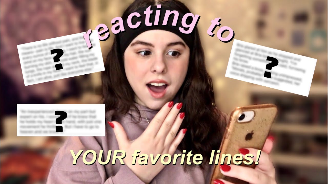 reading YOUR favorite lines that you've written - YouTube