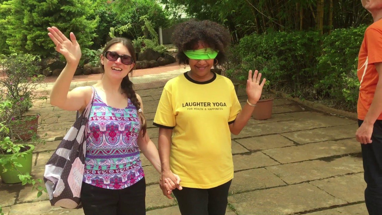 Blindfold Walk Followed By Blindfold Lunch - YouTube
