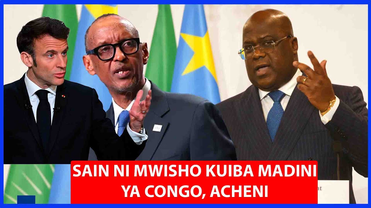 RAIS WA DRC CONGO TSHEKEDI BILA UOGA AZIONYA NCHI ZA ULAYA KWA KUIBA ...
