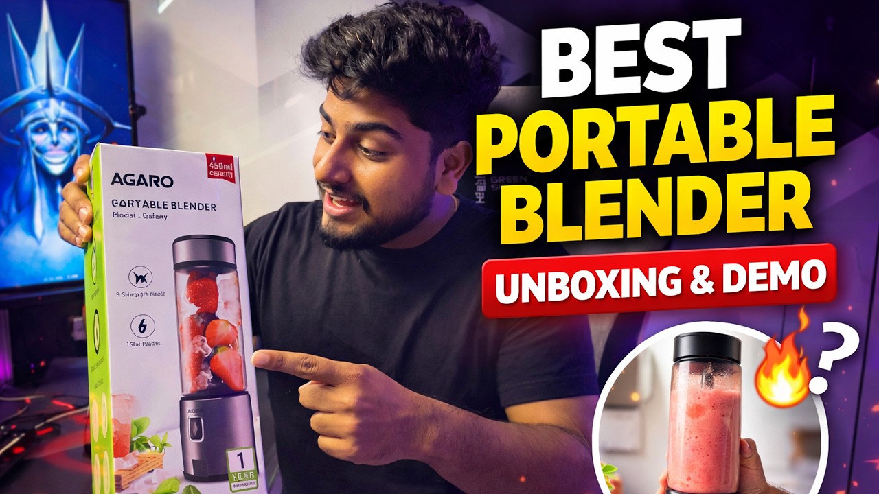 Viral Portable Blender 🔥 | AGARO Galaxy Unboxing & Demo - YouTube