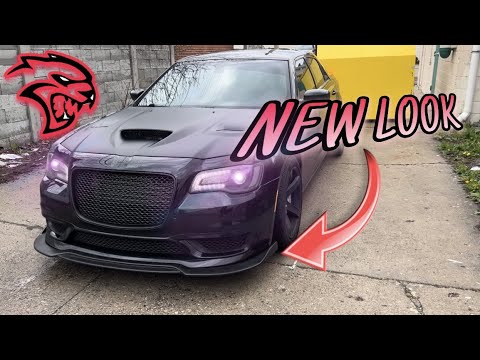 INSTALLING FRONT SPLITTER ON MY HELLCAT REDEYE JAILBREAK 300 - YouTube