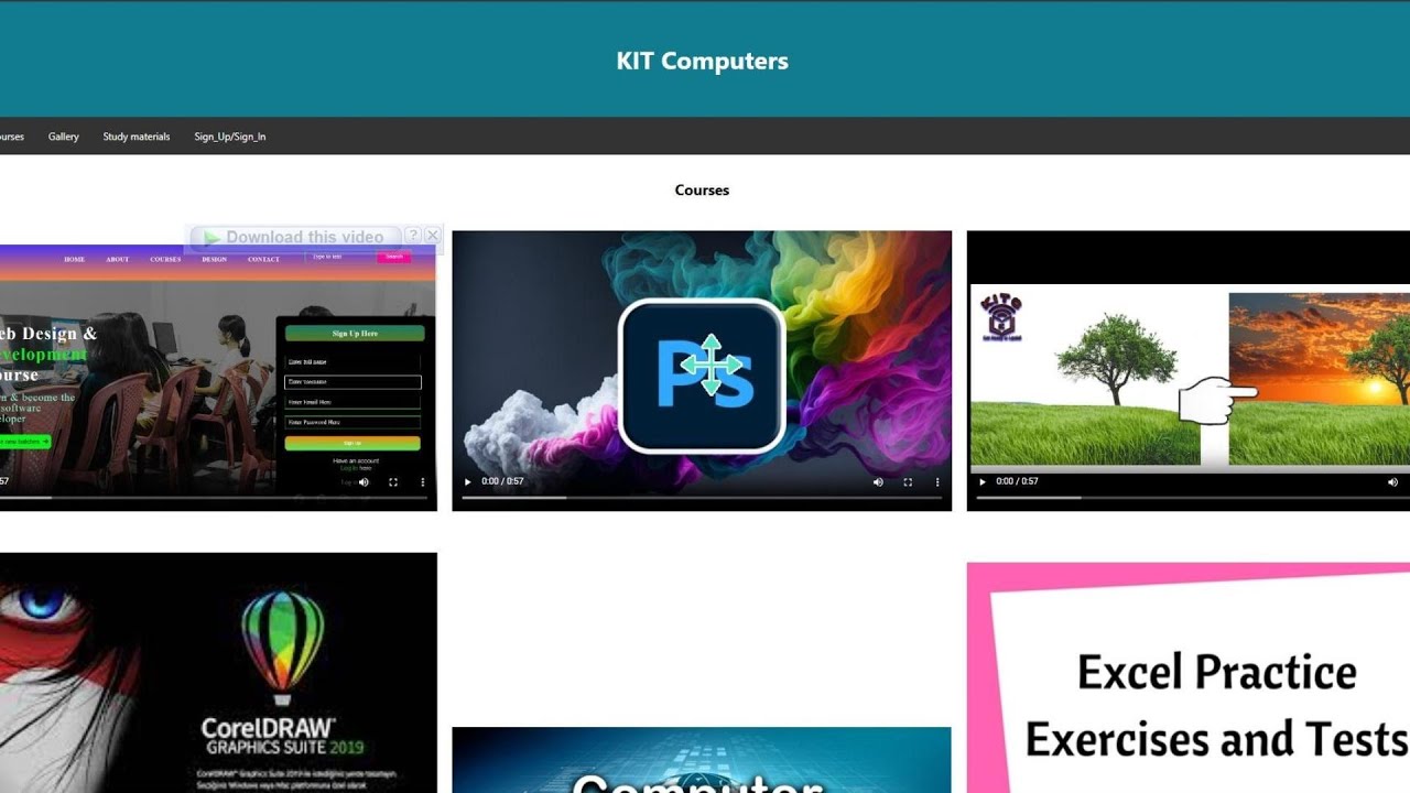 HTML MINI Project || Webpage Design using HTML #html #css - YouTube