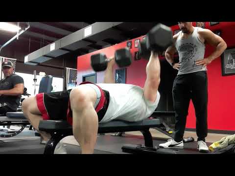 130 lb dumbbells - YouTube