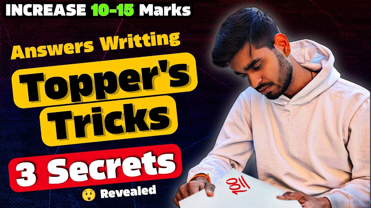 How to Write Exam like Toppers🔥 | 3 Secret Techniques for Writing ...