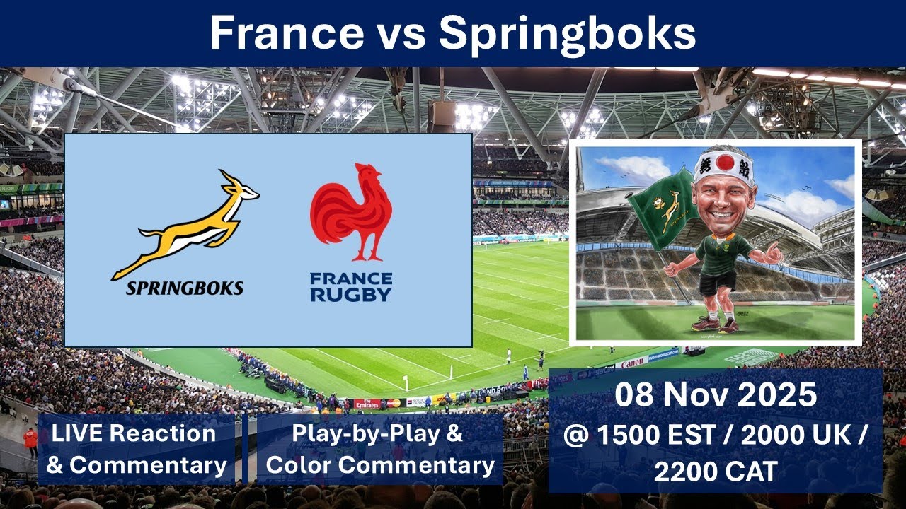 France vs Springboks | Fall Internationals | LIVE Reaction Game ...