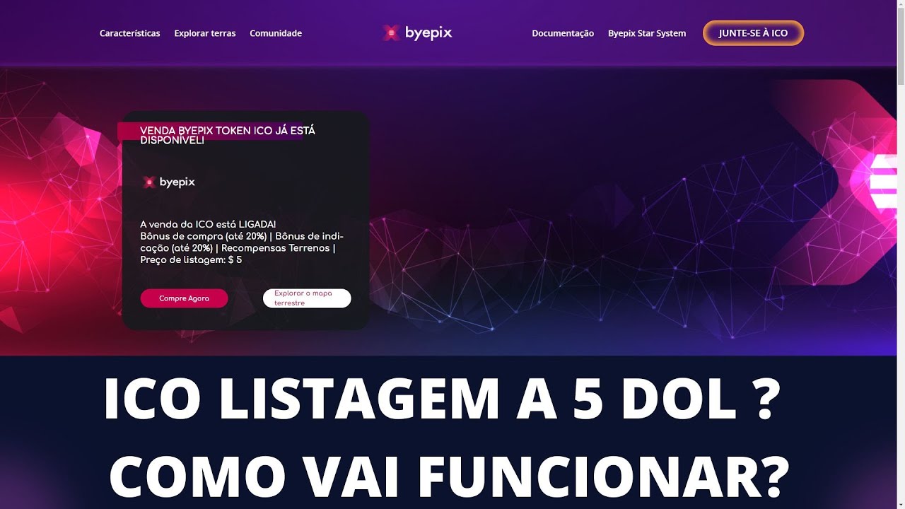 BYEPIX SUPER-METAVERSO ICO LISTAGEM A 5 DOL?JA ESTÁ NA BINANCE NFT? VAI ...