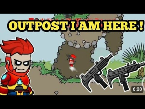 how to play mini militia in mini outpost map. like pro 🔥best trick ...