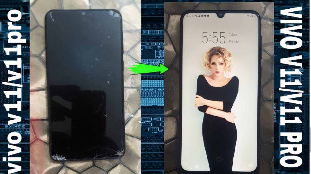 Vivo v11 Display Replacement/change/broken || How to dissasemble vivo ...