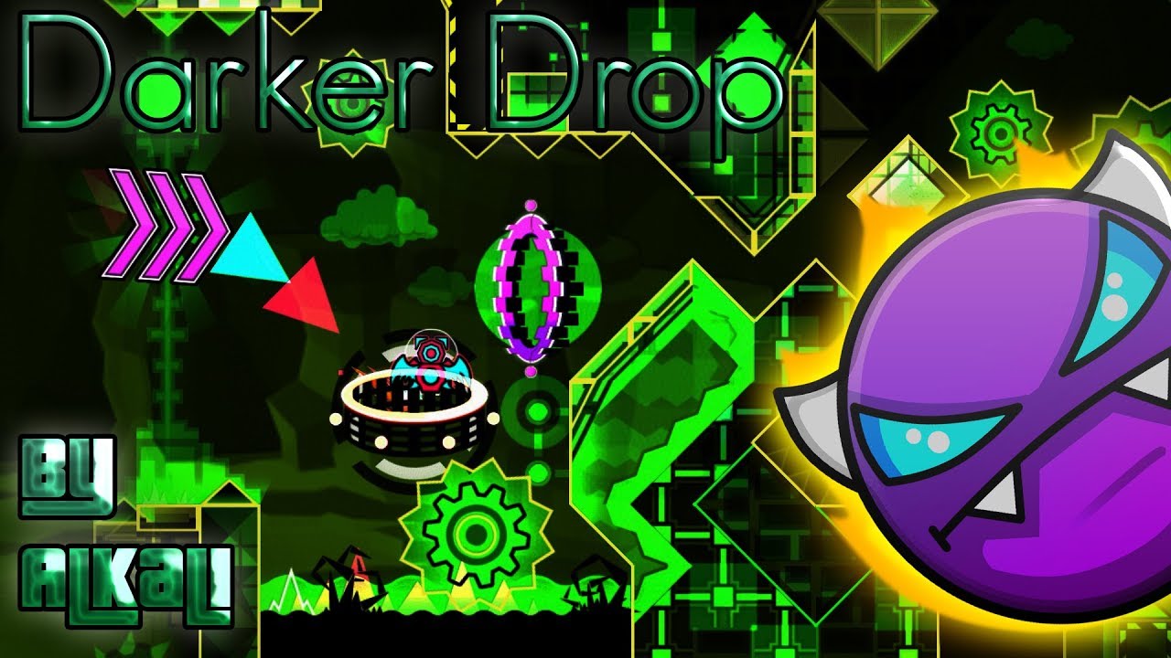 Darker Drop by Alkali | Geometry Dash 2.1 [EASY DEMON] [Sony Vegas Pro Export] - YouTube