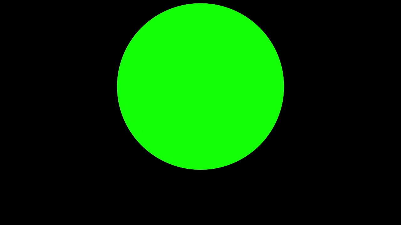 Green Circle Black Background Up To Down - YouTube