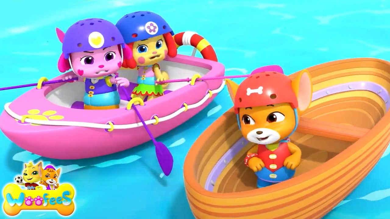 River Race, Animal Cartoon Show For Babies by Woofees - YouTube