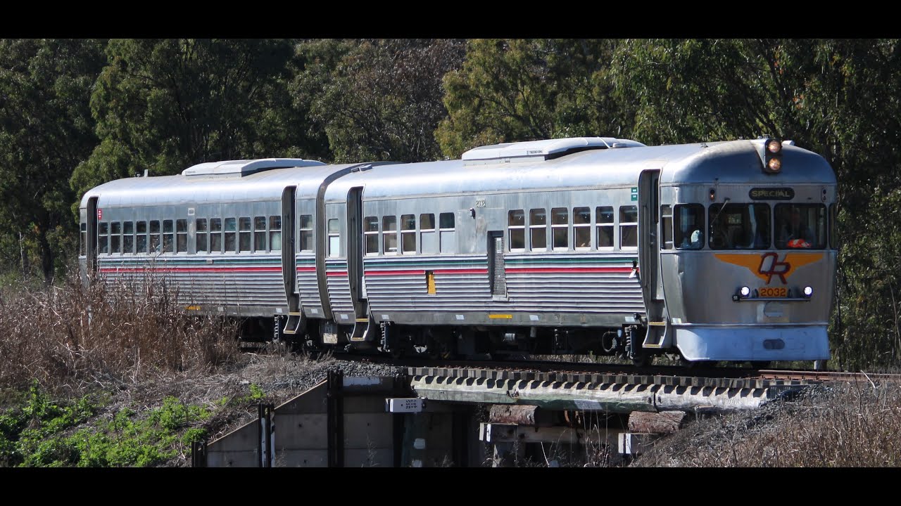 Downsteam tourist railway Rail motors first Passenger run Drayton to ...