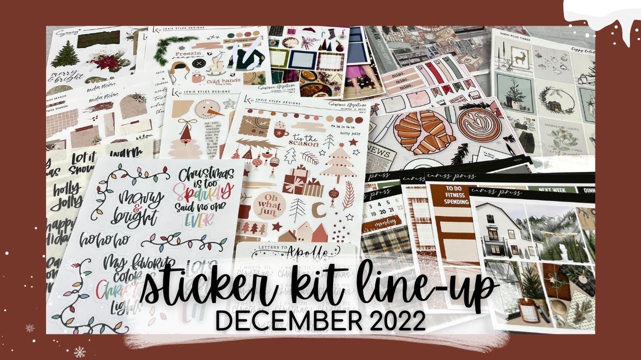 DECEMBER KIT LINE-UP | all the kits and decorative stickers i'll need ...