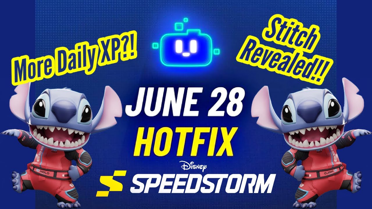 STITCH REVEALED & NEW HOTFIX UPDATE! | Disney Speedstorm Updates - YouTube
