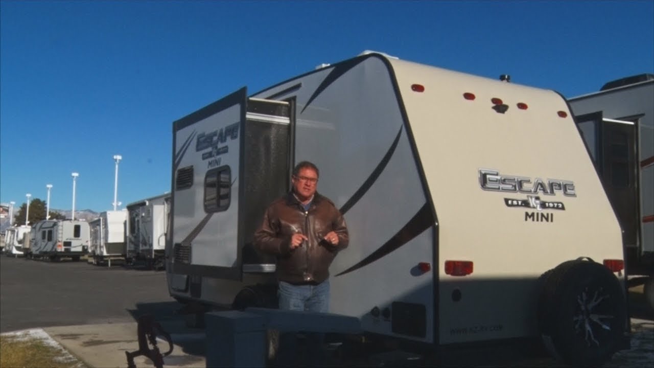 2018 KZ 18 ft Mini Escape RV Review - YouTube
