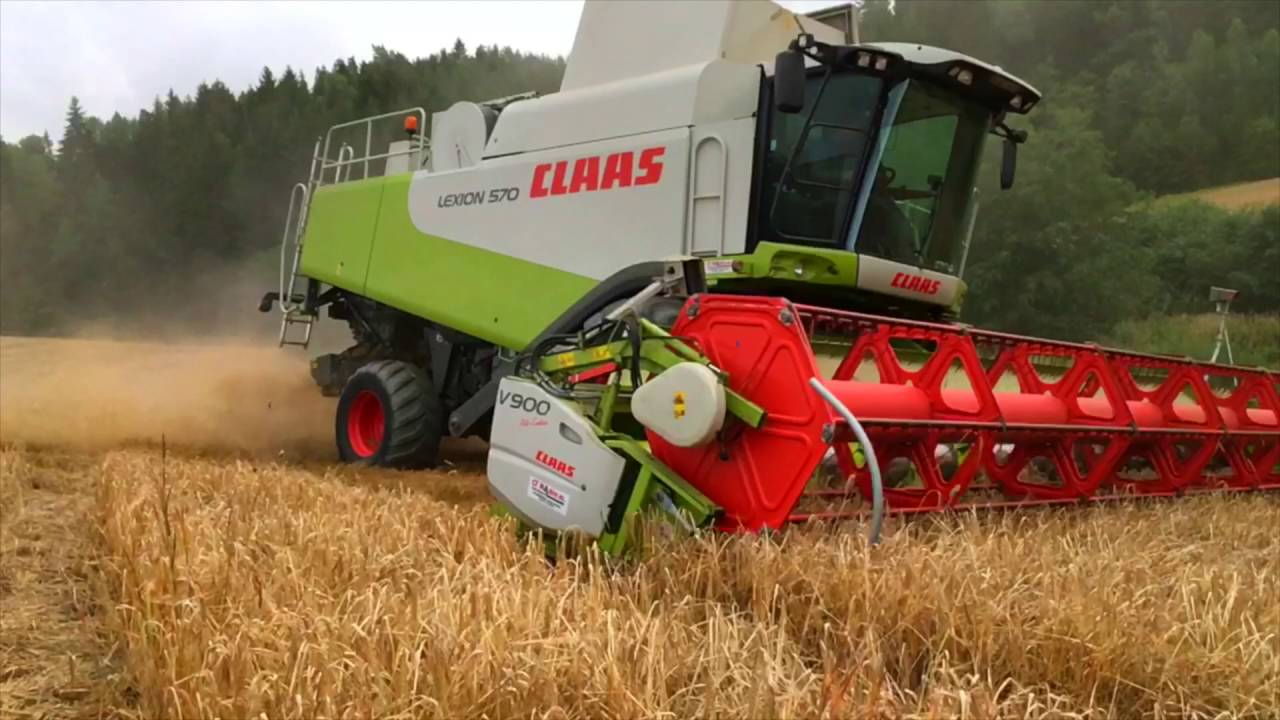 Claas lexion 570 east Norway | Harvest I Agronorth - YouTube