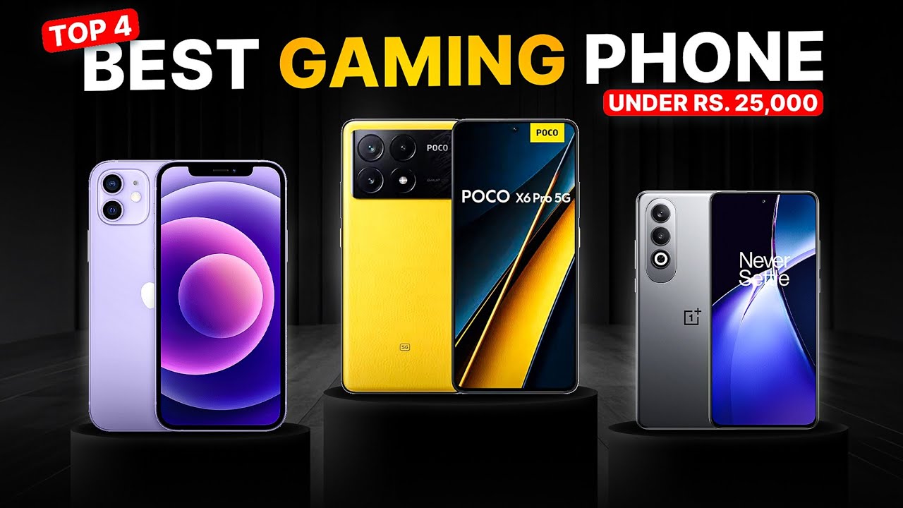 🔥Top 4 Best Gaming Phone Under 25000 for BGMI & PUBG IN 2024 | Best ...
