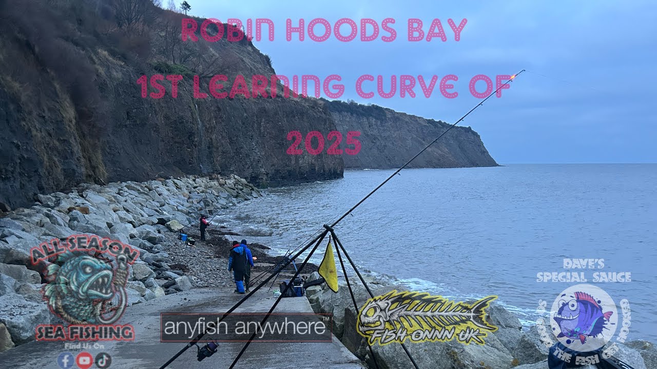 Fishing | Robin hoods bay | 1st learning curve of 2025 - YouTube