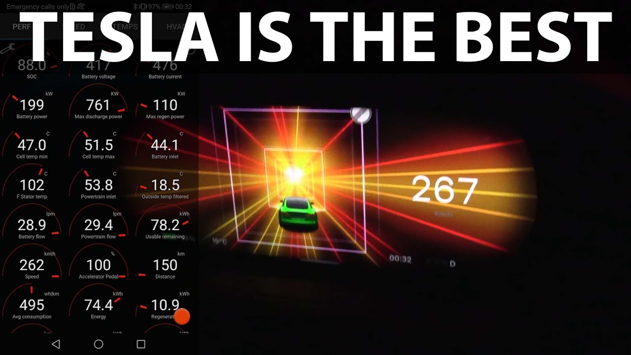 Tesla Model S Plaid acceleration to top speed in Germany - YouTube
