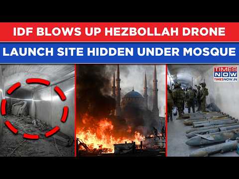 IDF BLOWS UP Hezbollah Drone Launch Site Hidden Under Lebanon Mosque As Netanyahu Vows Won't Budge
