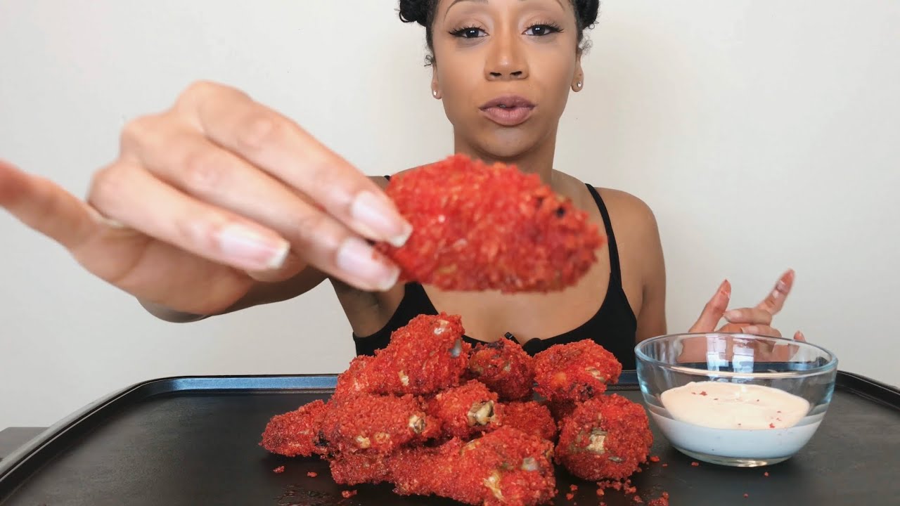 How To Make Flaming Hot Cheeto Fried Wings Youtube
