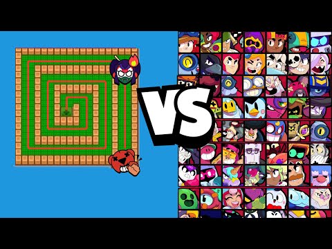 NITA BEAR CHALLENGES EVERY BRAWLER! WHO WILL BREAK OUT OF THE MAZE?