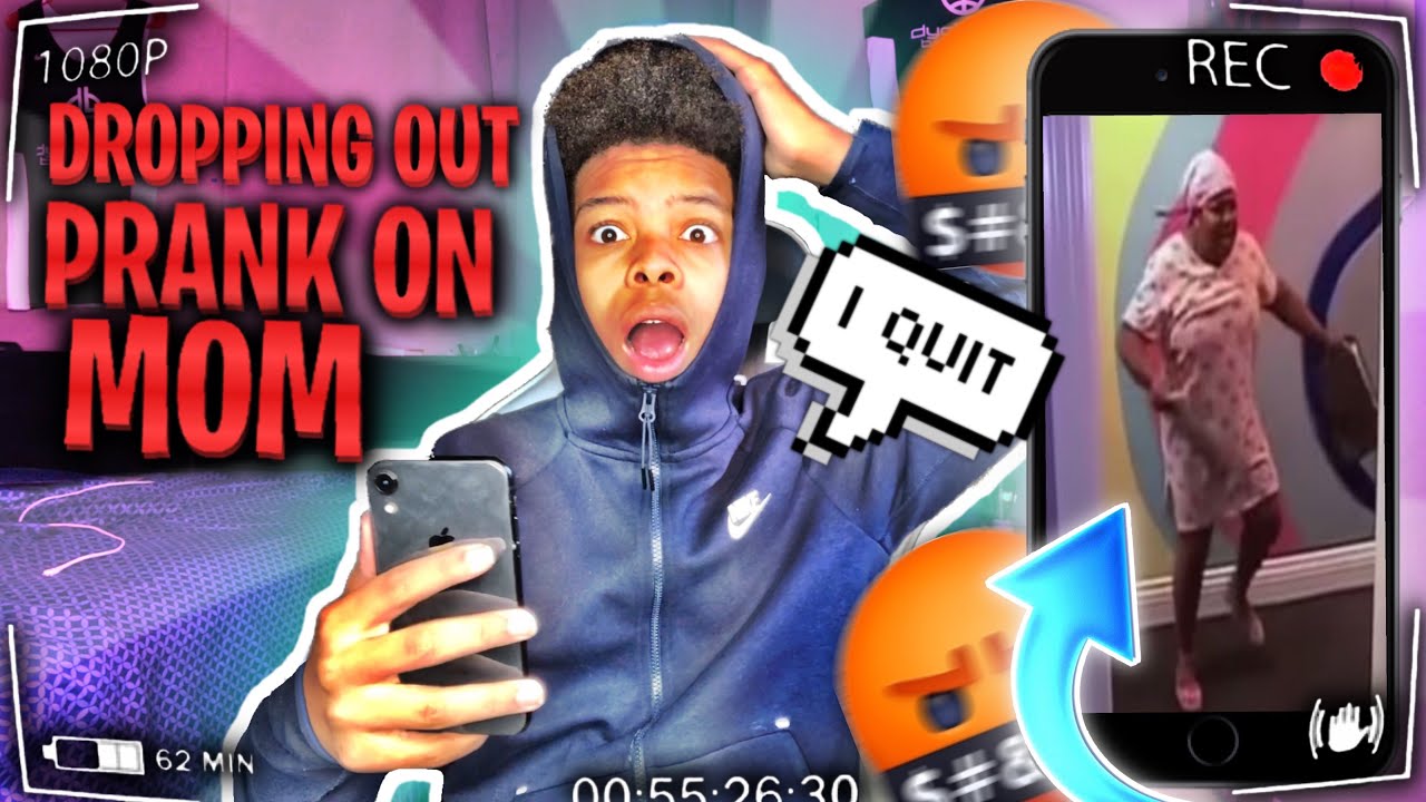 DROPPING OUT OF SCHOOL PRANK ON MOM 😳 | FACETIME 📲 - YouTube