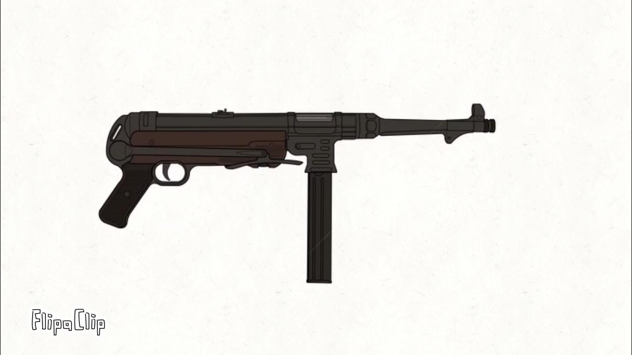 mp 40 gun animation - YouTube