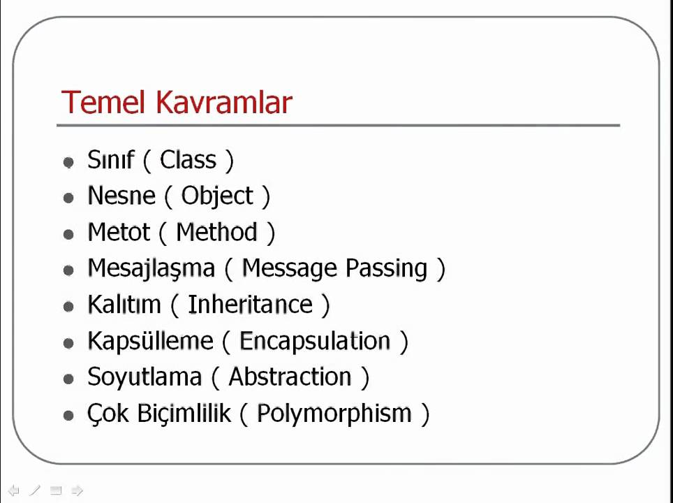 Nesne Yonelimli Programlama Youtube