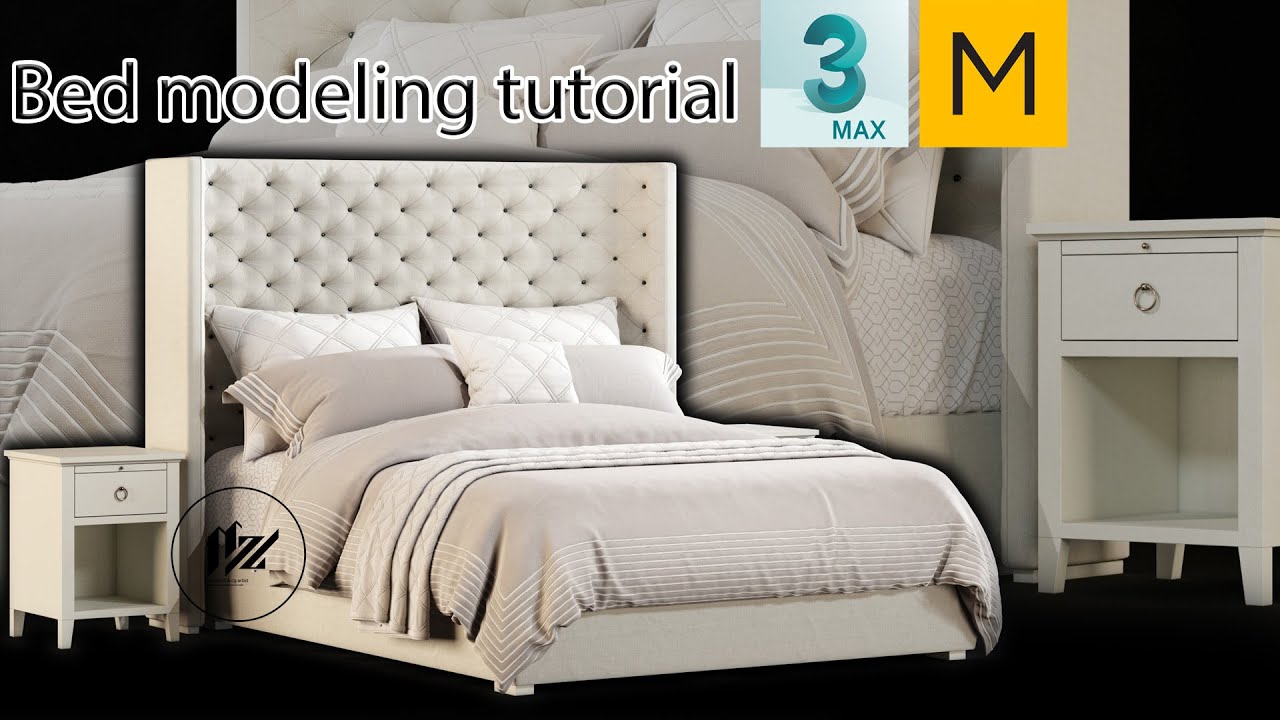 Modeling Bed "RHTeen BED No. 2 " Autodesk 3ds Max & marvelous designer ...