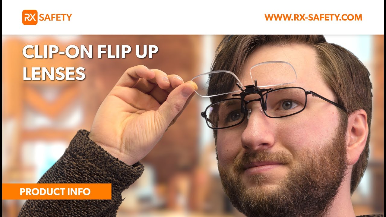 Clip-On Flip Up Magnifying Lenses from RX Safety! - YouTube