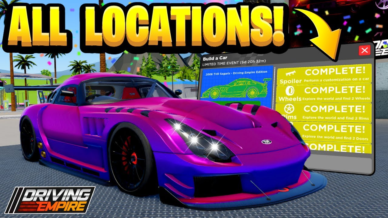 ALL LOCATIONS For NEW Event In Driving Empire! - YouTube