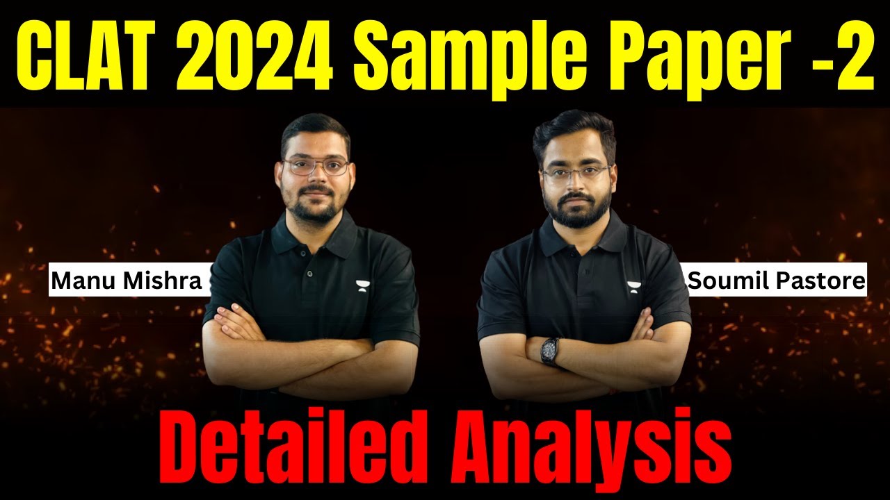 CLAT 2024 - Sample Paper Analysis - 2 | CLAT 2024 | CLAT | Let's Crack ...