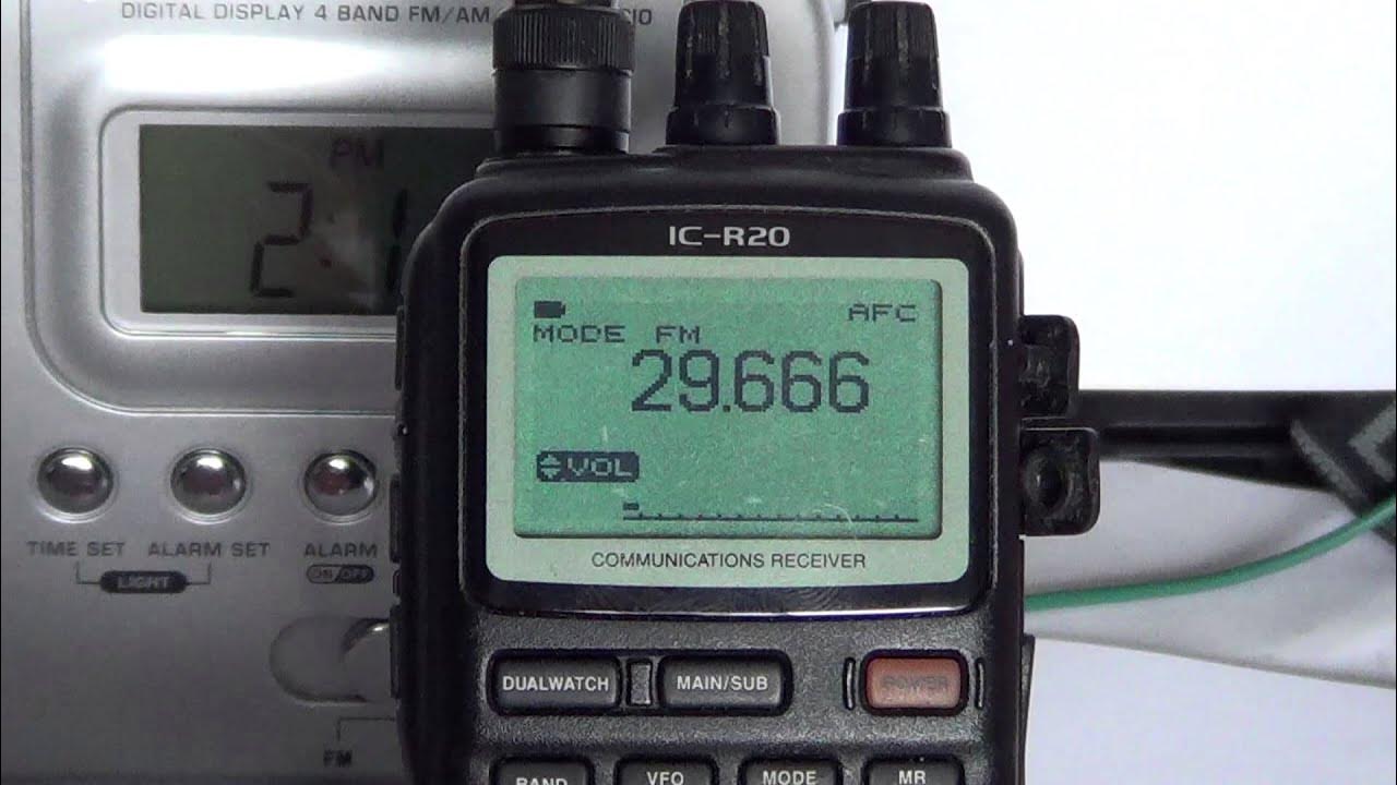 Icom IC R20 Basic Operations - Tuning Steps - YouTube